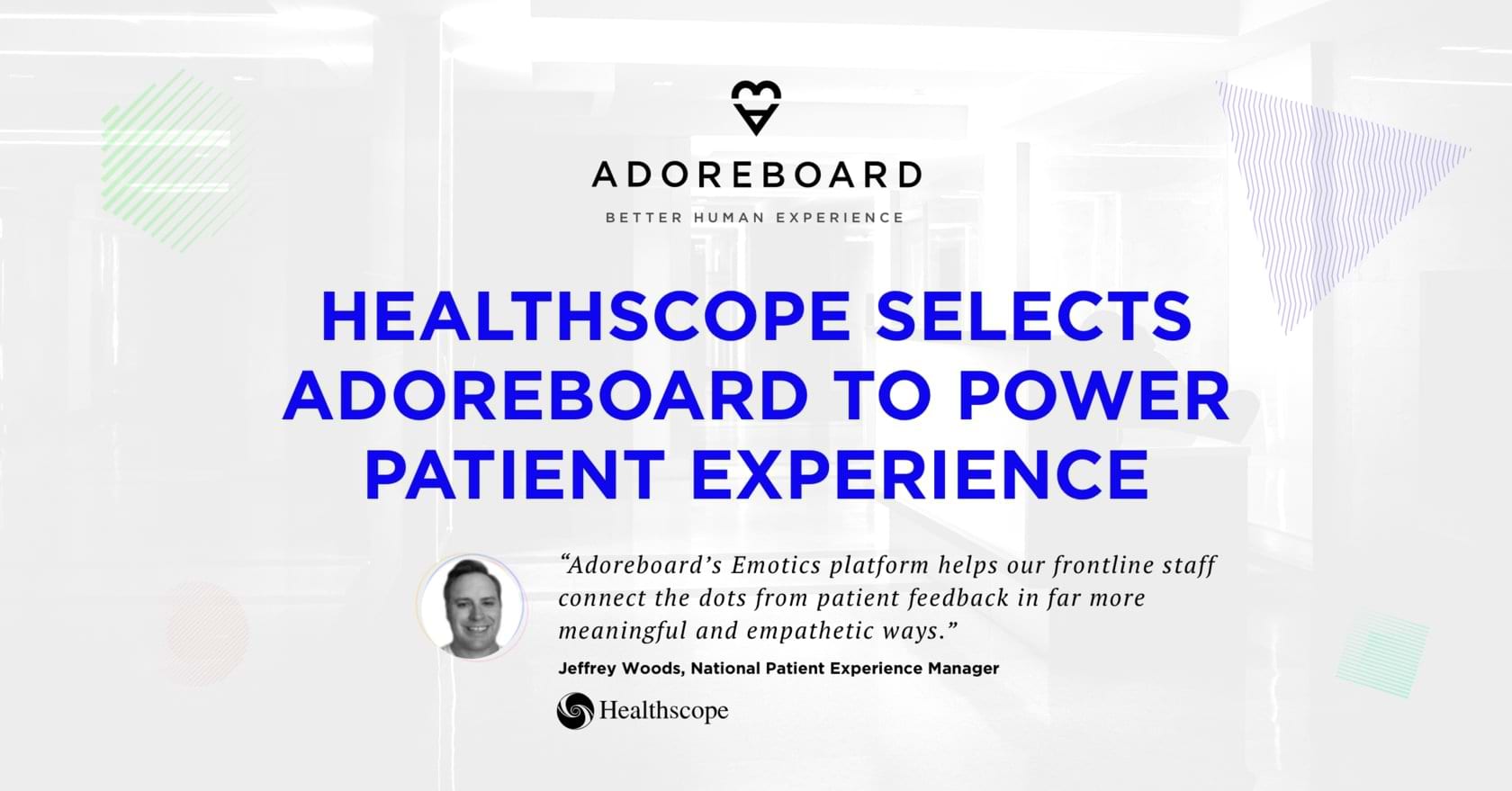 Healthscope selects Adoreboard to improve Patient Experience ...